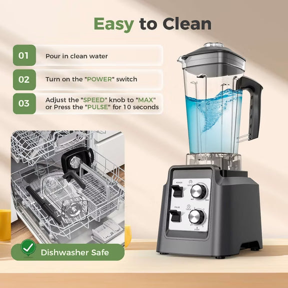Teendow HS-209D 2-in-1 Blender & Grinder Combo